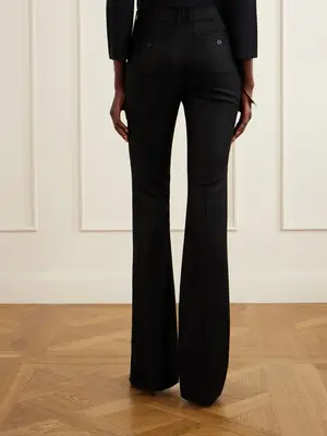 Saint Laurent Cashmere Flared Trousers