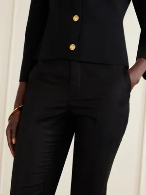 Saint Laurent Cashmere Flared Trousers