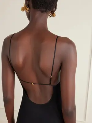 Saint Laurent Jersey Midi Dress