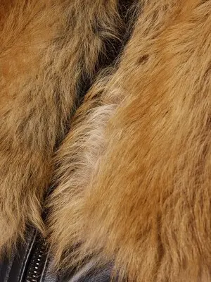 Saint Laurent Leather-trimmed Shearling Bomber Jacket
