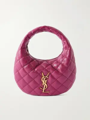 Saint Laurent Icarino Matelassé Leather Tote - Red