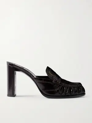 Saint Laurent Le Loafer Eel Pumps