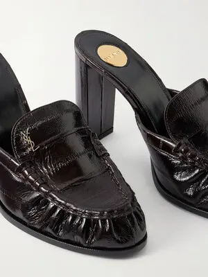 Saint Laurent Le Loafer Eel Pumps