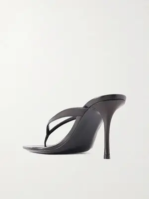 Saint Laurent Sue Embellished Leather Stiletto Sandals
