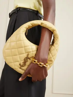 Saint Laurent Matelassé Leather Tote