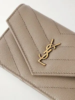 Saint Laurent Cassandre Matelassé Leather Wallet