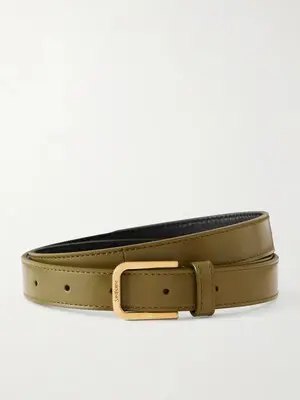 Saint Laurent Leather Belt - Neutrals