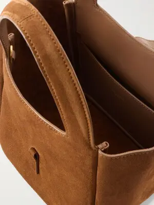 Saint Laurent Le 5 À 7 Baby Bea Suede Shoulder Bag - Brown