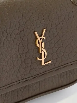 Saint Laurent Niki Mini Crinkled-leather Shoulder Bag