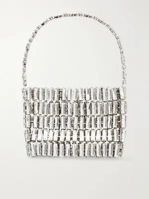 Saint Laurent Micro Crystal-embellished Chainmail Shoulder Bag