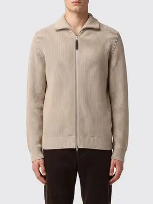 MAISON MARGIELA Ribbed Zip-up Jumper - Ecru