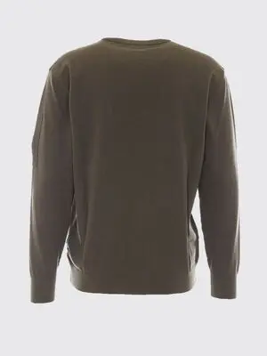 C.P. COMPANY Wool-blend Crewneck Sweater With Ribbed Trims - Green