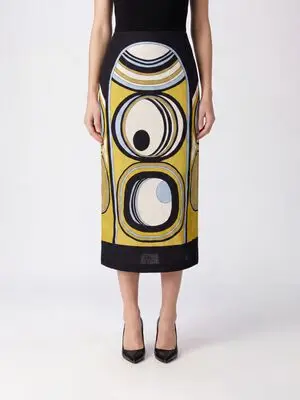 La DoubleJ Printed Midi Skirt