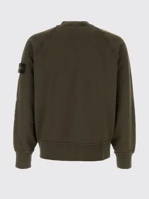 Stone Island Cotton Crewneck Sweatshirt With Compass Logo - Grey