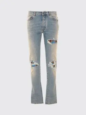 Amiri Distressed Straight Leg Jeans - Blue