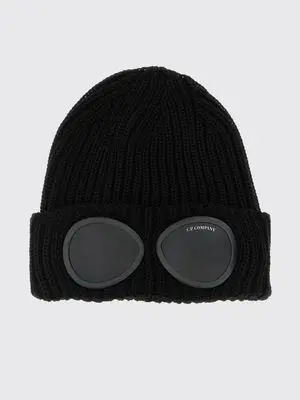 C.P. COMPANY Ribbed Goggle Beanie - Black