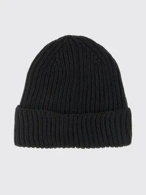 C.P. COMPANY Ribbed Wool Beanie With Goggles - Black