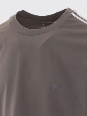 Y3 Crewneck Cotton T-shirt With Short Sleeves And Tone-on-tone Logo