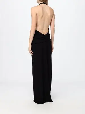 Cult Gaia Halterneck Maxi Dress With Embellished Detail