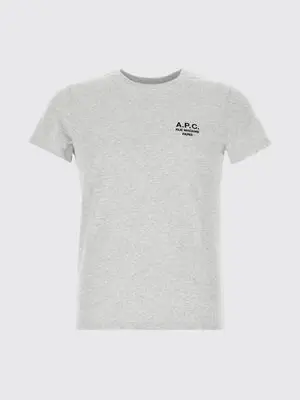 A.p.c. Slim Fit Cotton T-shirt With Contrast Logo - Black