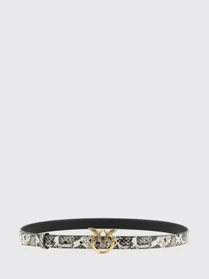 Pinko Logo Buckle Belt - Grey