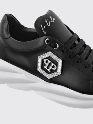 Philipp Plein Embellished Leather Trainers