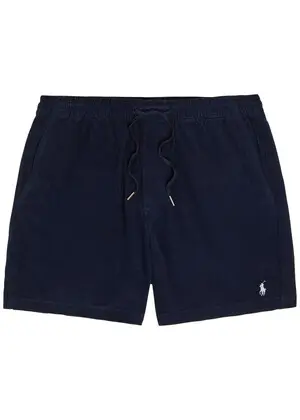 Polo Ralph Lauren Logo-embroidered Corduroy Shorts - Navy