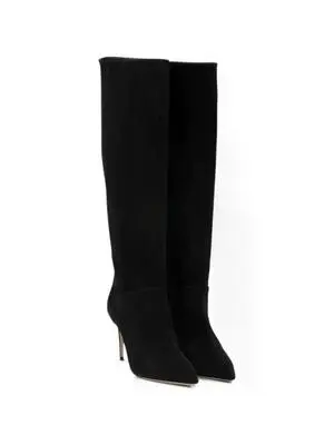 Casadei Renna Suede Pointed-toe Knee-high Boots