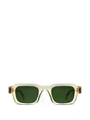 Thierry Lasry Flexxxy Rectangle Frame Sunglasses - Yellow