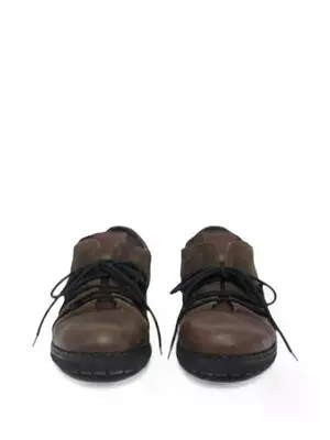 RANRA Suede Paneled Lace-up Shoes