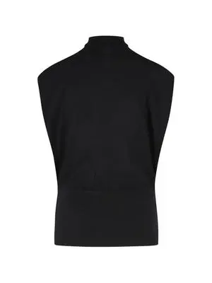 Simkhai High-neck Sleeveless Top - Black