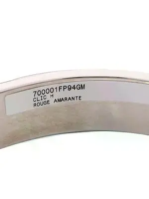 Hermès Clic H Enamel Bangle - Silver