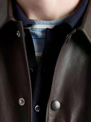 Prada Nappa Leather Shirt