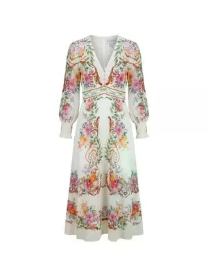Hale Bob Frida Floral-print Dress - Neutrals