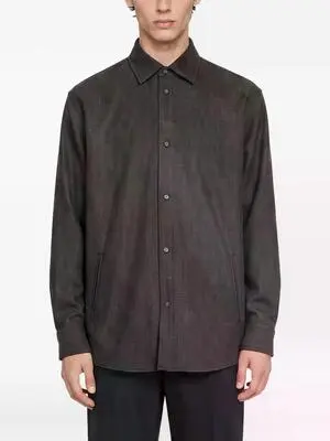 DARKPARK Micro-check Button-up Shirt