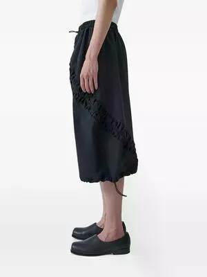 SAGE NATION Fossil Ruched Panel Shorts