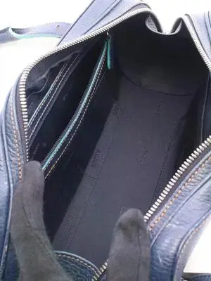 Loewe 2000s Senda Buckled Leather Handbag