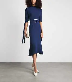 EDELINE LEE Belted Midi Dress