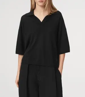 ALLSAINTS Wool Bern Polo Shirt