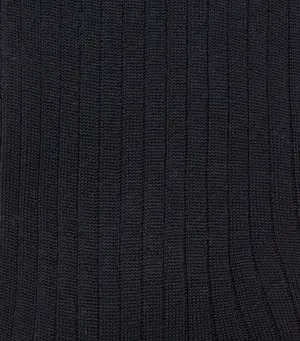 DORE DORE Mercerised Cotton Ribbed Socks