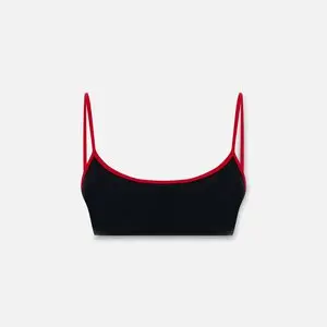 PCFG The Solar Reflections Scoope Bikini Top - Black