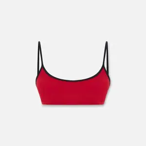 PCFG The Solar Reflections Scoope Bikini Top - Red