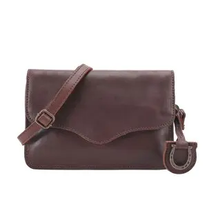 LLOYD BAKER Arreti Washed Leather Crossbody Bag - Purple
