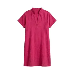 CASA DUNIYA Hot Cotton Hamsa Embroidery Soleil Swimsuit Cover-up - Pink