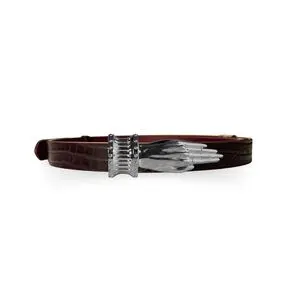 INDIGOLUSH Gilded Lure Hand Buckle Belt - Red