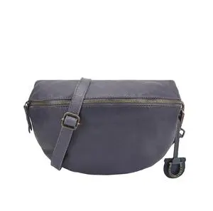 LLOYD BAKER Birch Washed Leather Crossbody Sling Bag - Grey