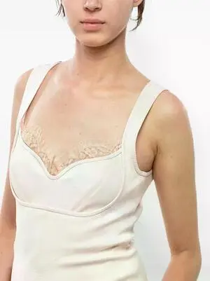 Stella McCartney Lace-trim A-line Mini Dress