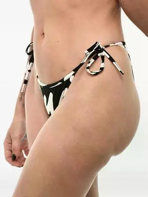 Dsquared2 Logo-print Side-tie Bikini Briefs - Black