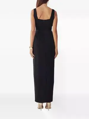 WILLA Pleated Wrap-style Maxi Dress