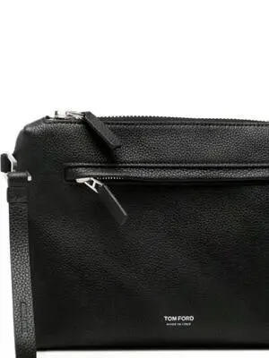 TOM FORD Grained Leather Clutch Bag